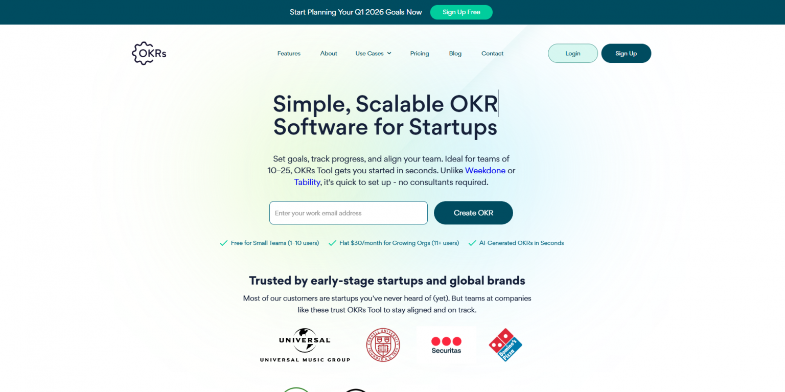 10 Best OKR Software For Goal Setting In 2026 - Blogs | Resources